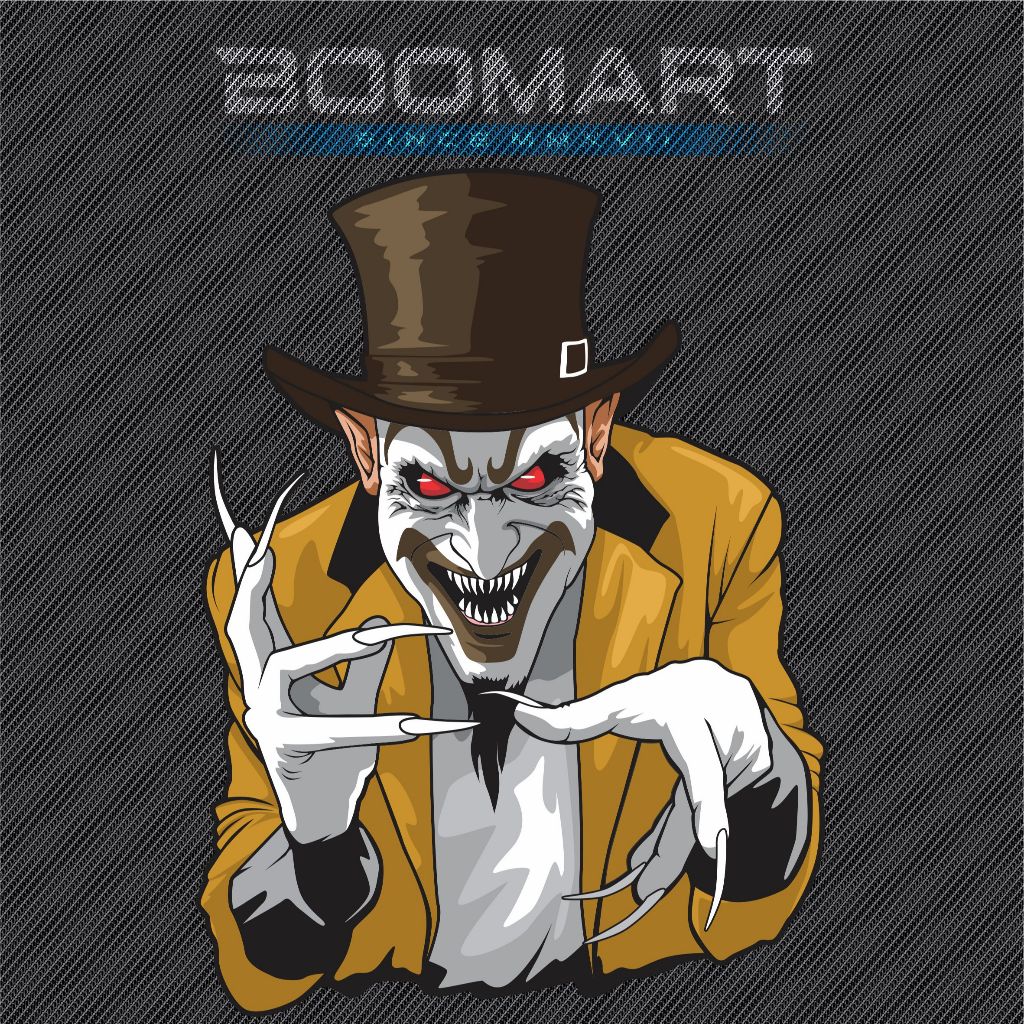 Sticker A4 BEARD MBAH JOKER CHARACTER | Shopee Malaysia