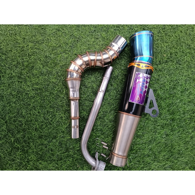 Aun Pipe canister contour open specs exhaust Pipe for Wave 125 Xrm 110/ ...