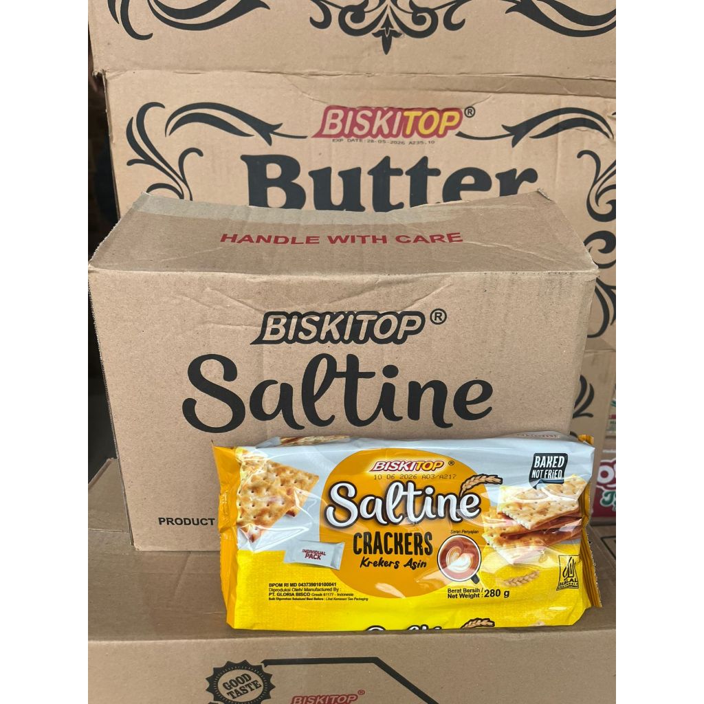 Saltine biskitop 280 grams 1 box contains 12 pcs | Shopee Malaysia
