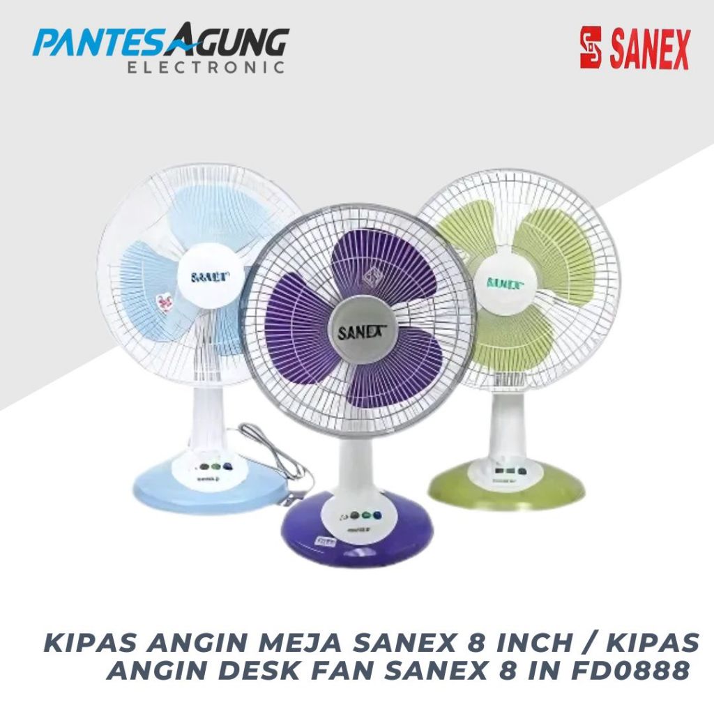 Sanex 8 INCH TABLE FAN / SANEX 8 IN DESK FAN FD0888 | Shopee Malaysia