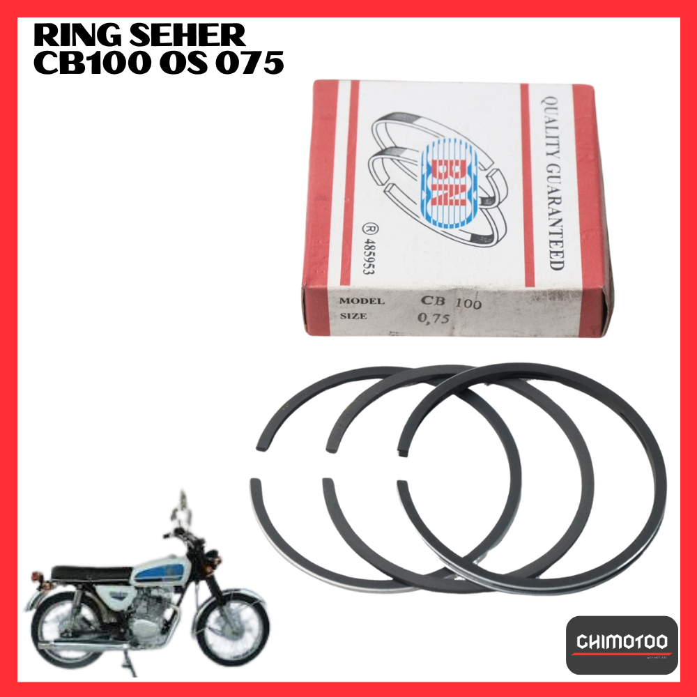 Honda Cb100 Cb 100 Os Oversize Piston Piston Ring Size 075 | Shopee Malaysia