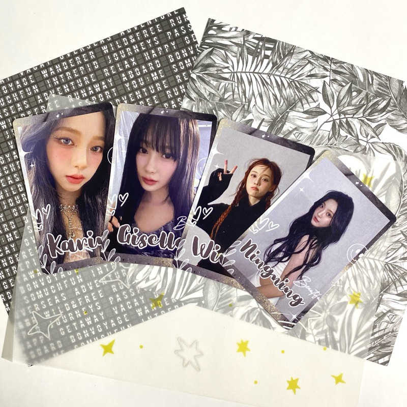 Aespa Unofficial Photocard Poca PC Deco Set Karina Giselle Winter ...