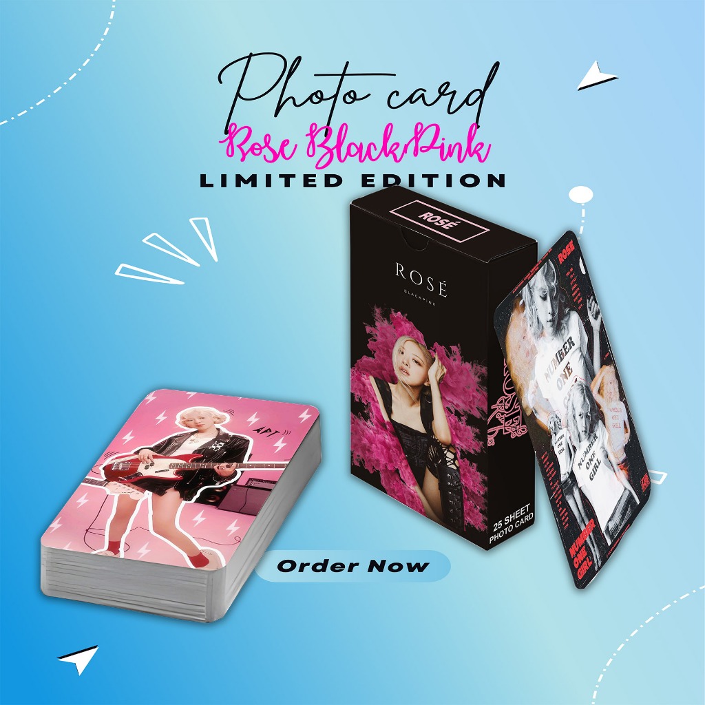 Photocard SET ROSE BLACKPINK PREMIUM 25 SHEETS | Shopee Malaysia