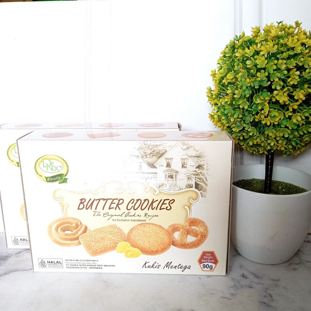 Denex Butter Cookies 90 grams- Denex Ecer/Denex/Denex Biscuits/Denex ...