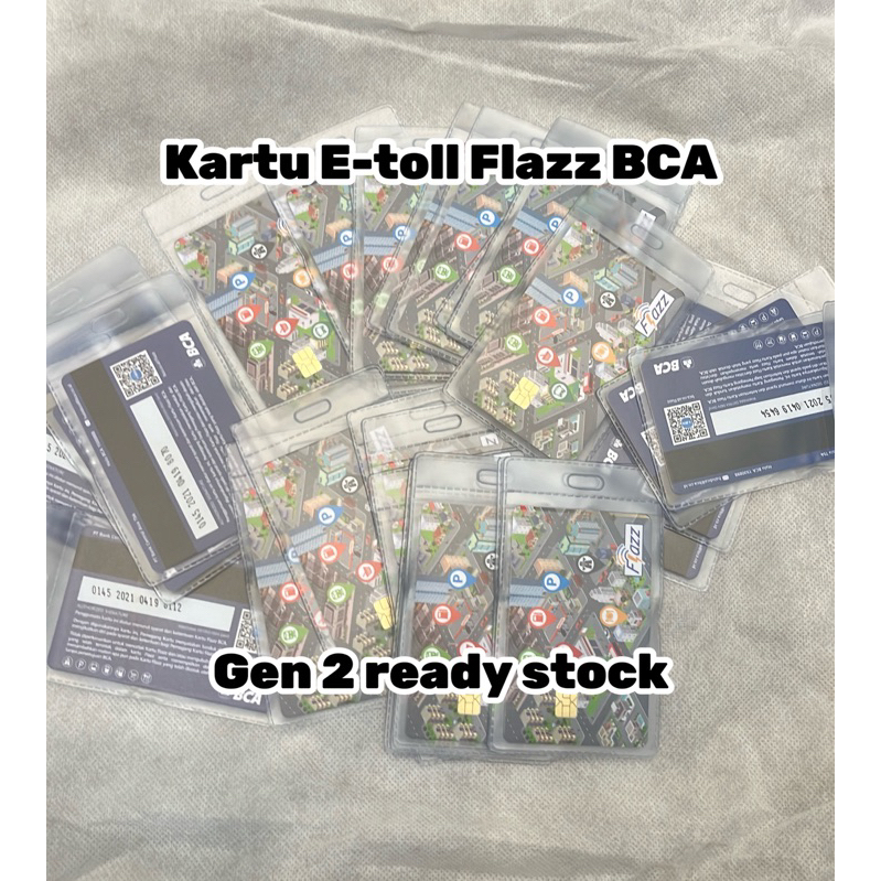 Bca Flazz Etoll Card ALREADY A BALANCE electronic card for toll ...