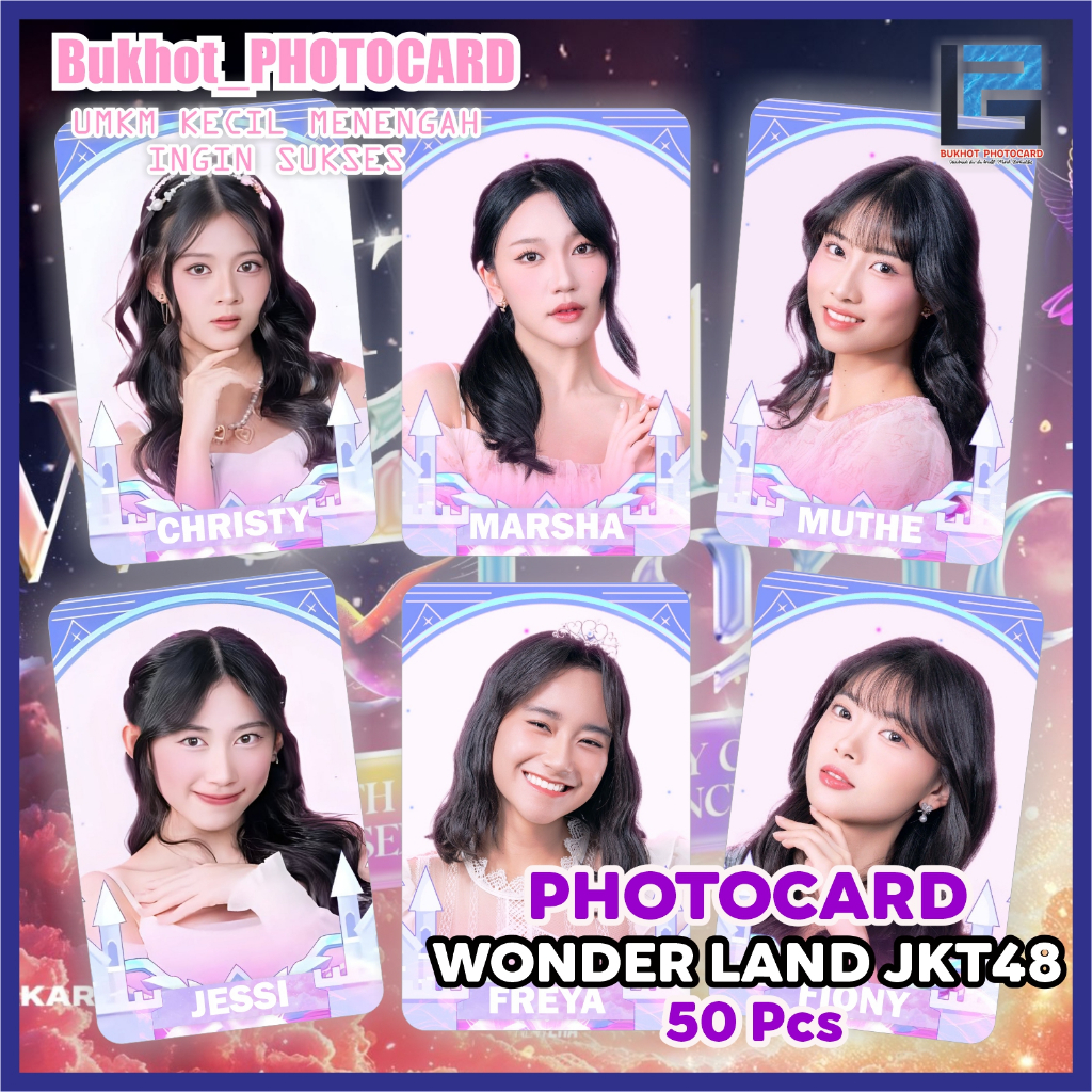 Photocard JKT48 (Profil Pict member) Wonder Land 13th Anniversary special contains 50 Pcs ...