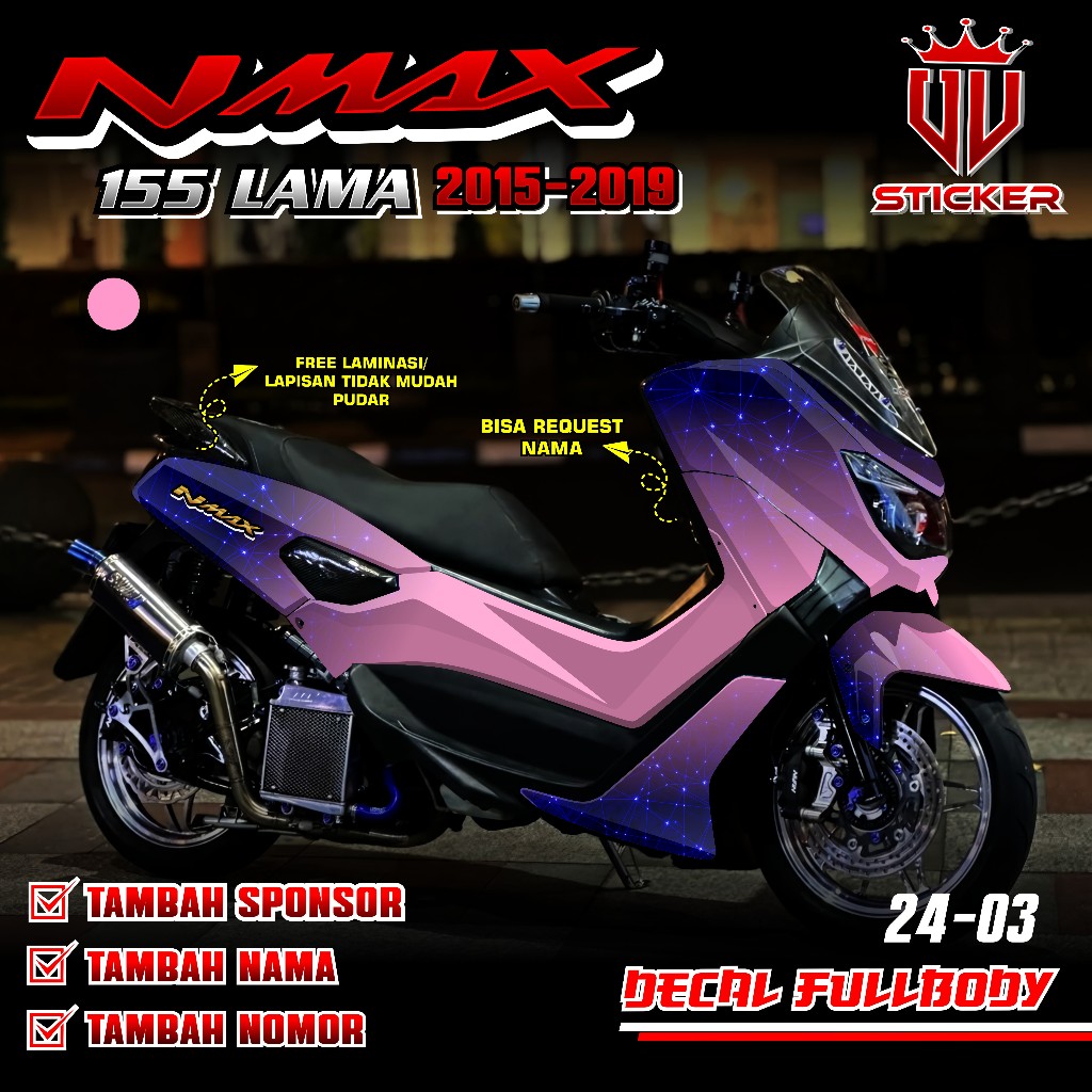 Full Body Decal Sticker Yamaha NMAX LAMA 155 OLD 2015 2016 2017 2018 ...