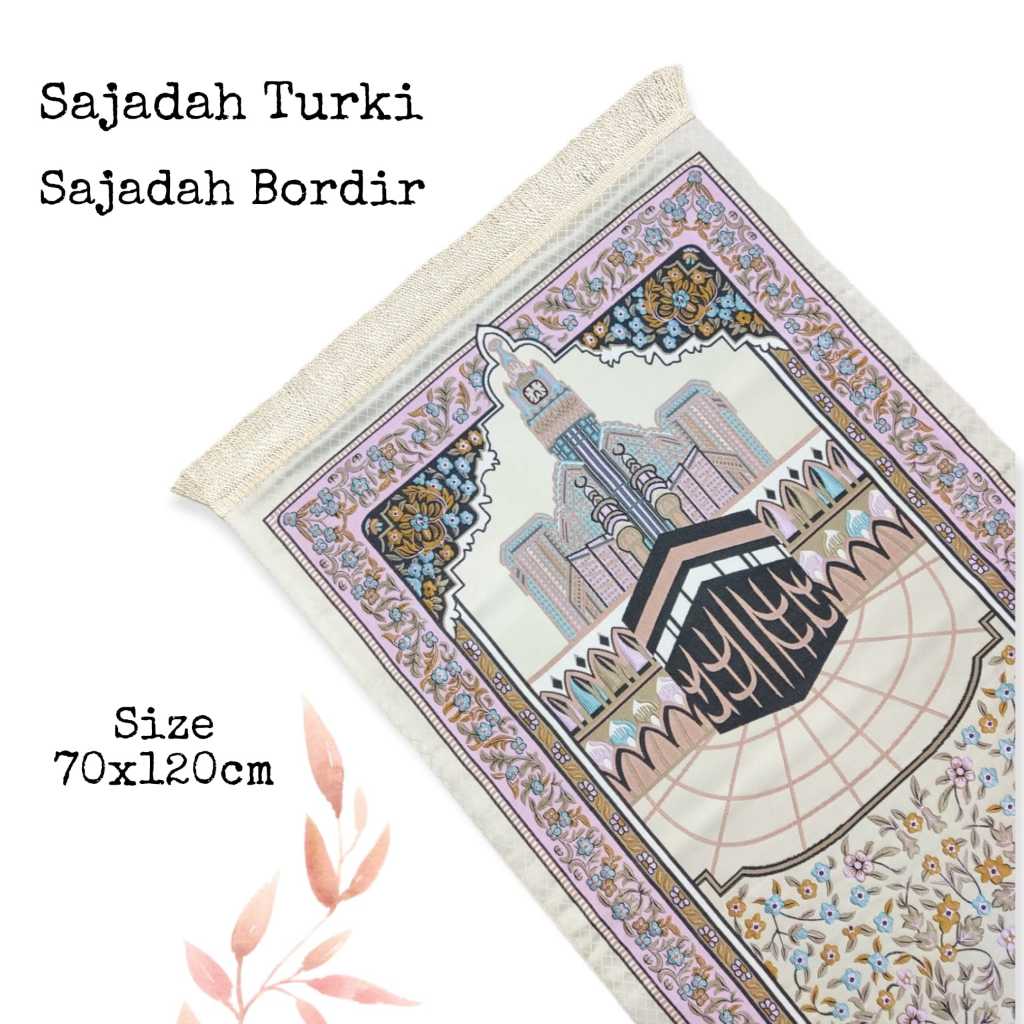 Turkish Prayer Prayer Mat Sejadah Seserahan Premium Embroidered Silk ...