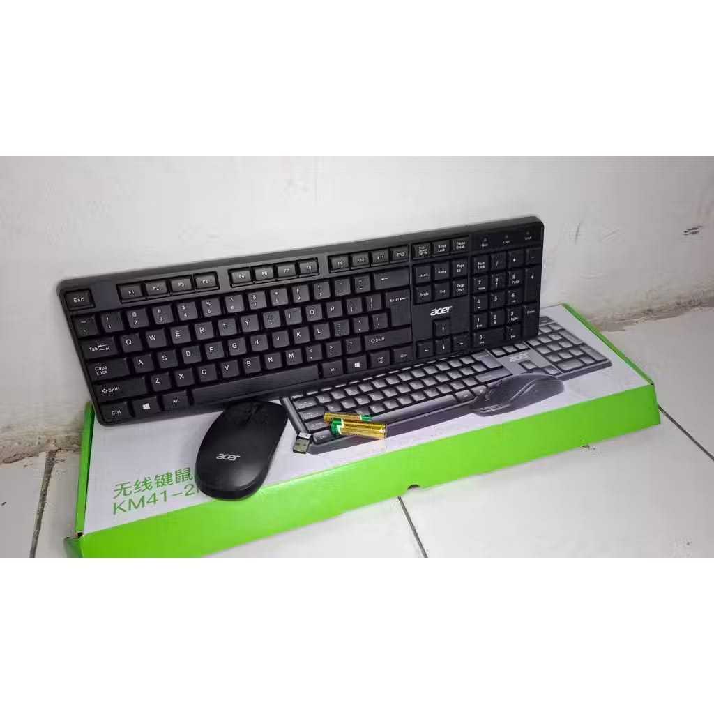Acer Wireless Keyboard And Mouse Combo KM41-2K 2.4G Wireless Connection For Computers And ...