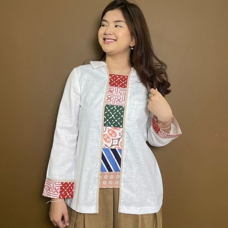 KATUN Kebaya Politikaru Cotton Linen by Sacumada | Shopee Malaysia