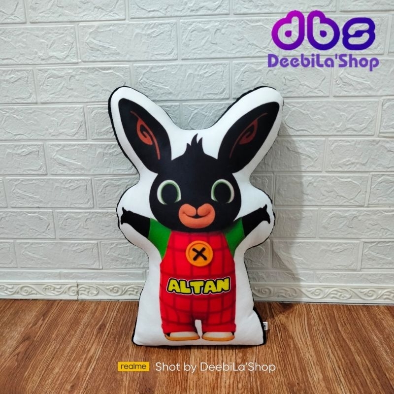 BING BUNNY CHARACTER PILLOW DOLL FREE CUSTOM NAME / CUSTOM PRINTING ...
