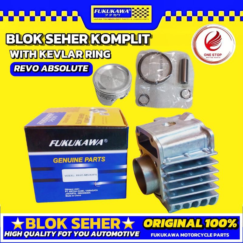 Complete piston block for Original Fukukawa Revo Absolute motorbike ...
