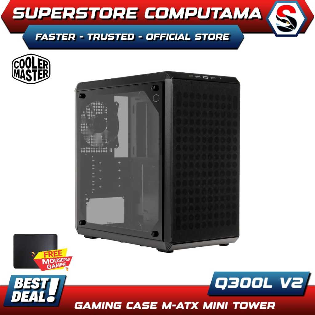 Casing Cooler Master Q300L V2 Mini Tower PC Case | Shopee Malaysia