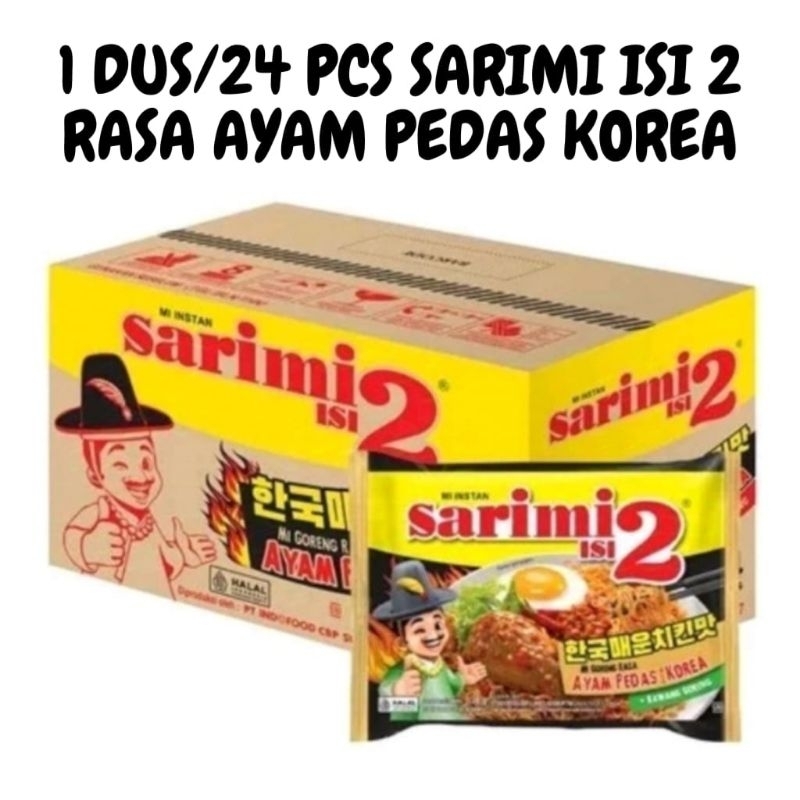 1 DUS/24 PCS SARIMI CONTAINS 2 FRIED NOODLES WITH SPICY CHICKEN FLAVOR ...