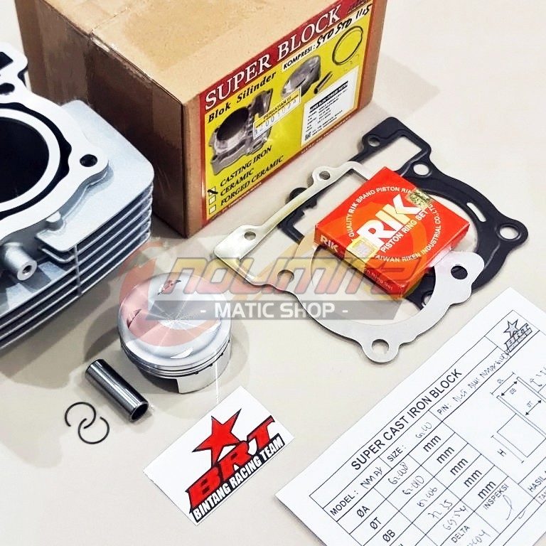 MESIN Brt Engine Piston Block Super Cast Iron Bore Up Piston 62mm NMAX ...