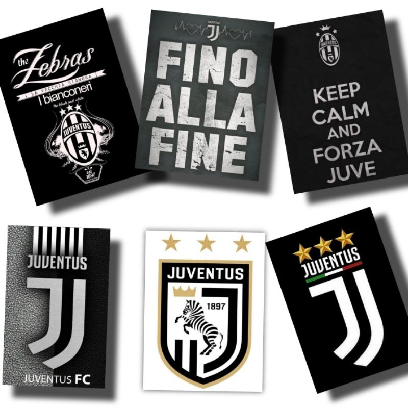 Juventus logo wall Poster, size A3+, height 48cm, width 32cm. | Shopee ...