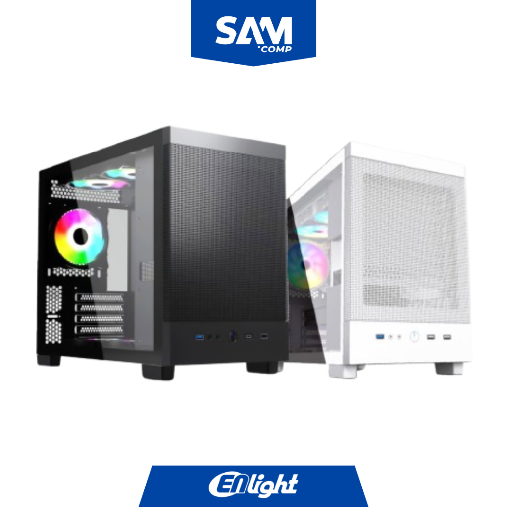 Enlight A1 Steel Net Mini Tower Case - Micro Atx Casing, Itx | Shopee ...