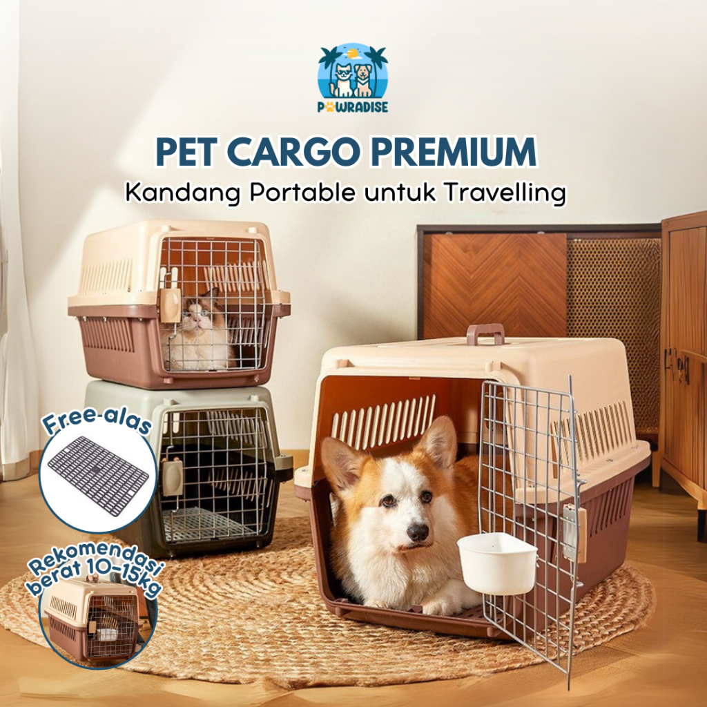 Pet CARGO JUMBO Pet Carrier - Large Size Dog Cat Rabbit Ferret Cage ...