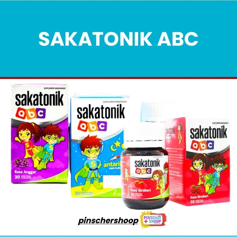 Sakatonik ABC Children's Vitamins Contains 30 Tabs / Bottles (OTC ...