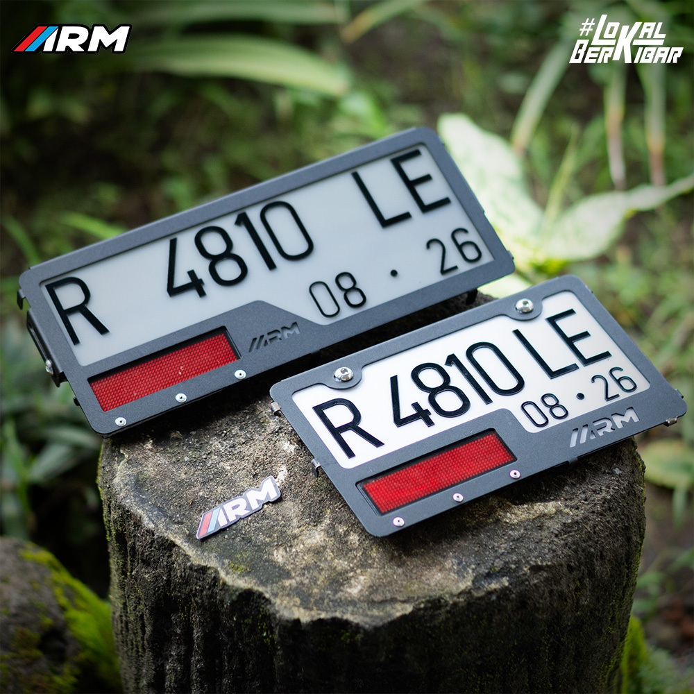 ARM FRAME NUMBER PLATE RUNNING TEXT | Shopee Malaysia