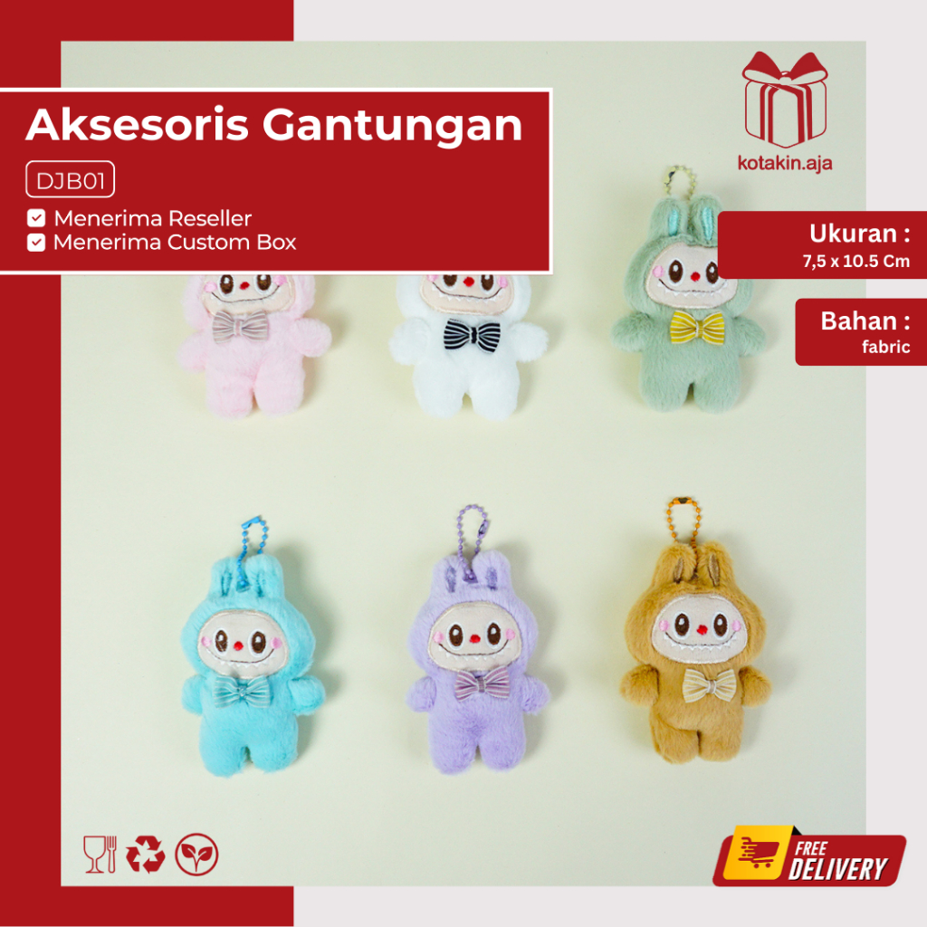 GANTUNGAN Labubu Keychain / Labubu Bag Chain / Labubu Doll Chain I ...