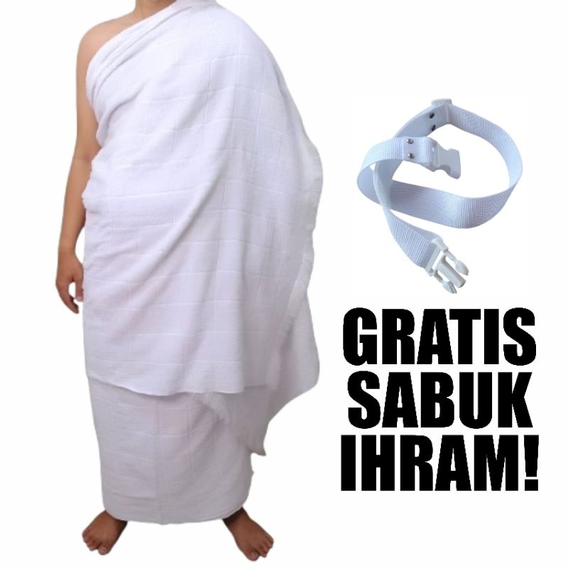 ADULT IHRAM FABRIC SET (FREE IHRAM BELT) | Shopee Malaysia