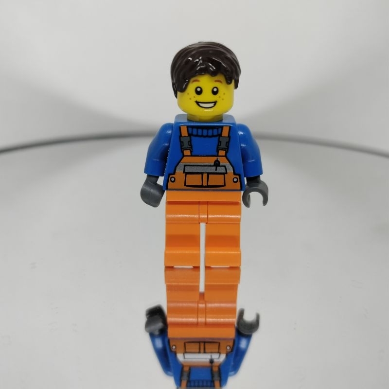 Lego Ori City Overalls Minifigure with safety stripe orange - cty0215 ...