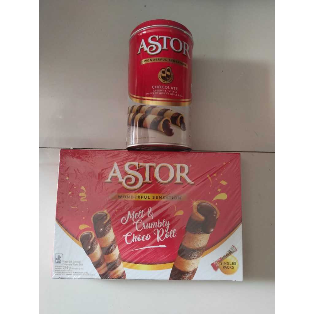 Mayora WAFER CANNED ASTOR CHOCOLATE / CHOCOLATE SNACK / DELICIOUS ...