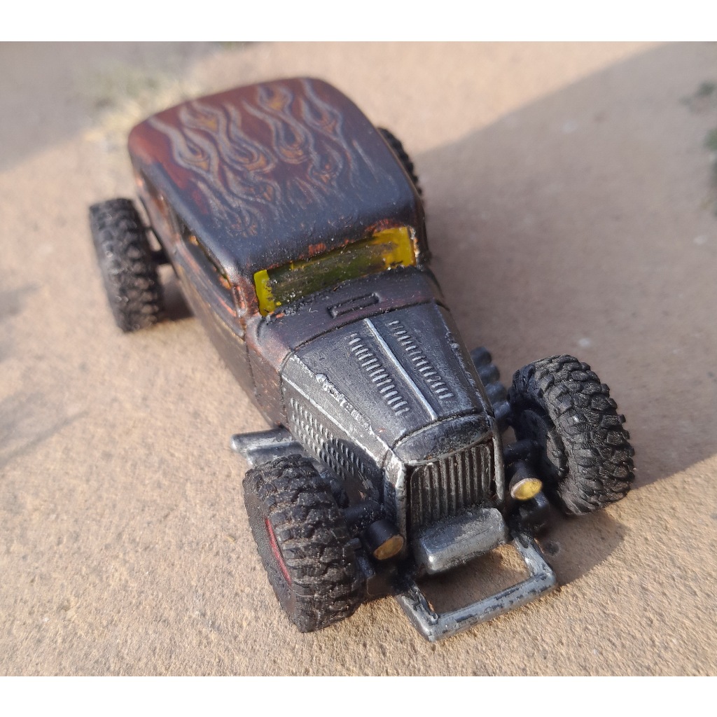 Hot Wheels rat Rod Hotrod Custom Midnight otto Flame JUNK | Shopee Malaysia