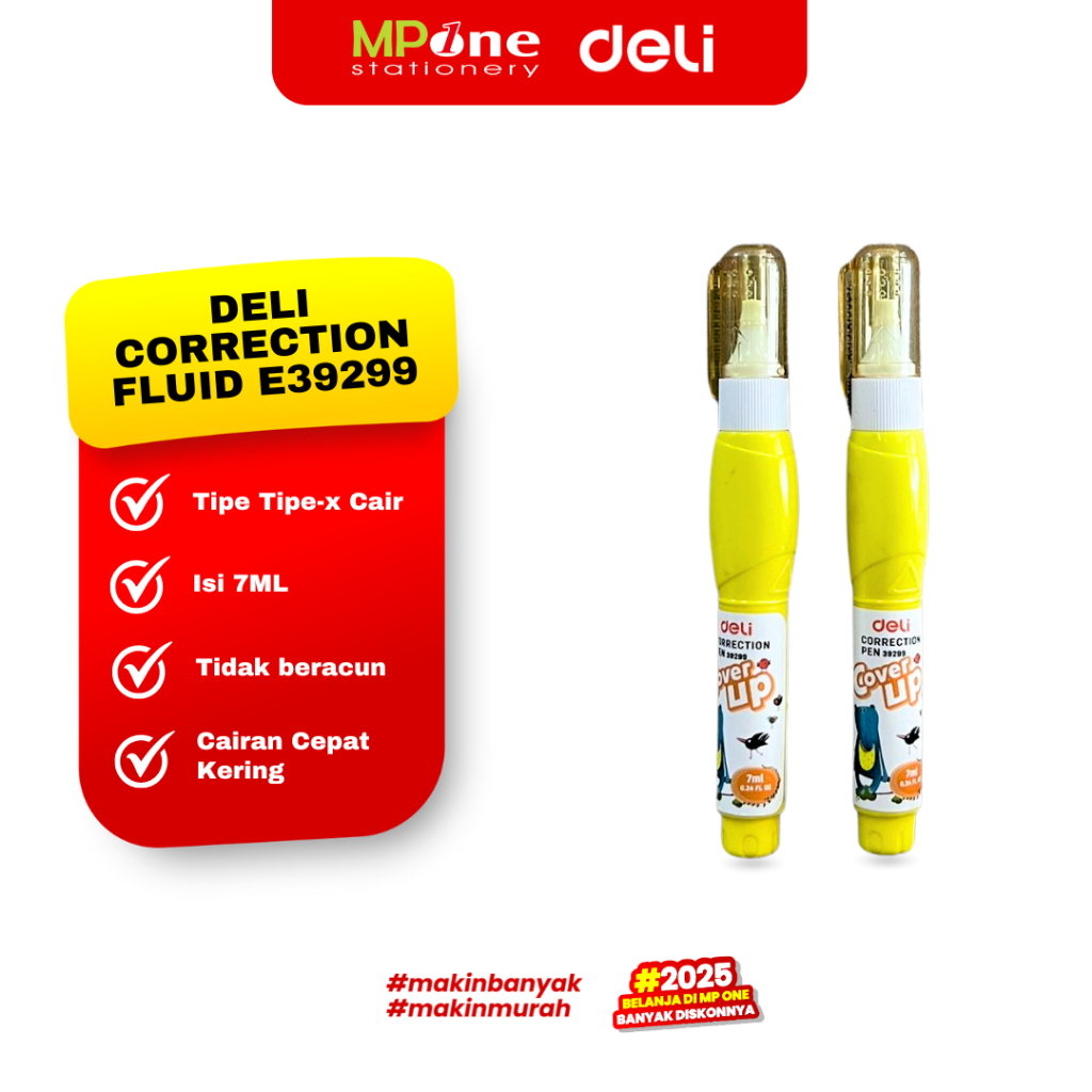 (1 Pcs) DELI Correction Fluid E39299 / Type-x Liquid Contents 7ML ...