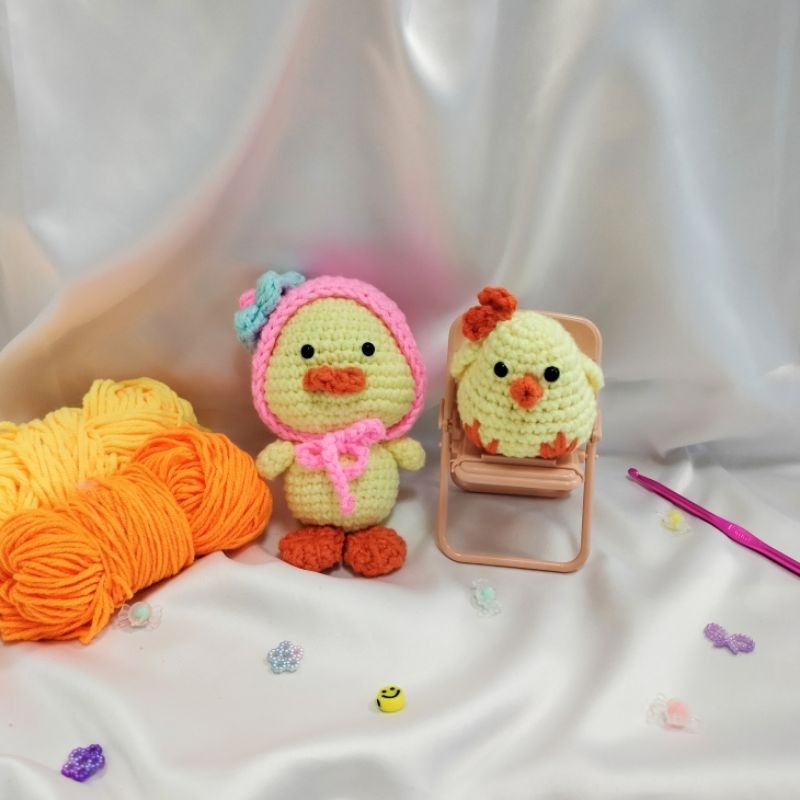 Duck crochet/ keychain duck crochet/ cute duck crochet/ mini duck ...