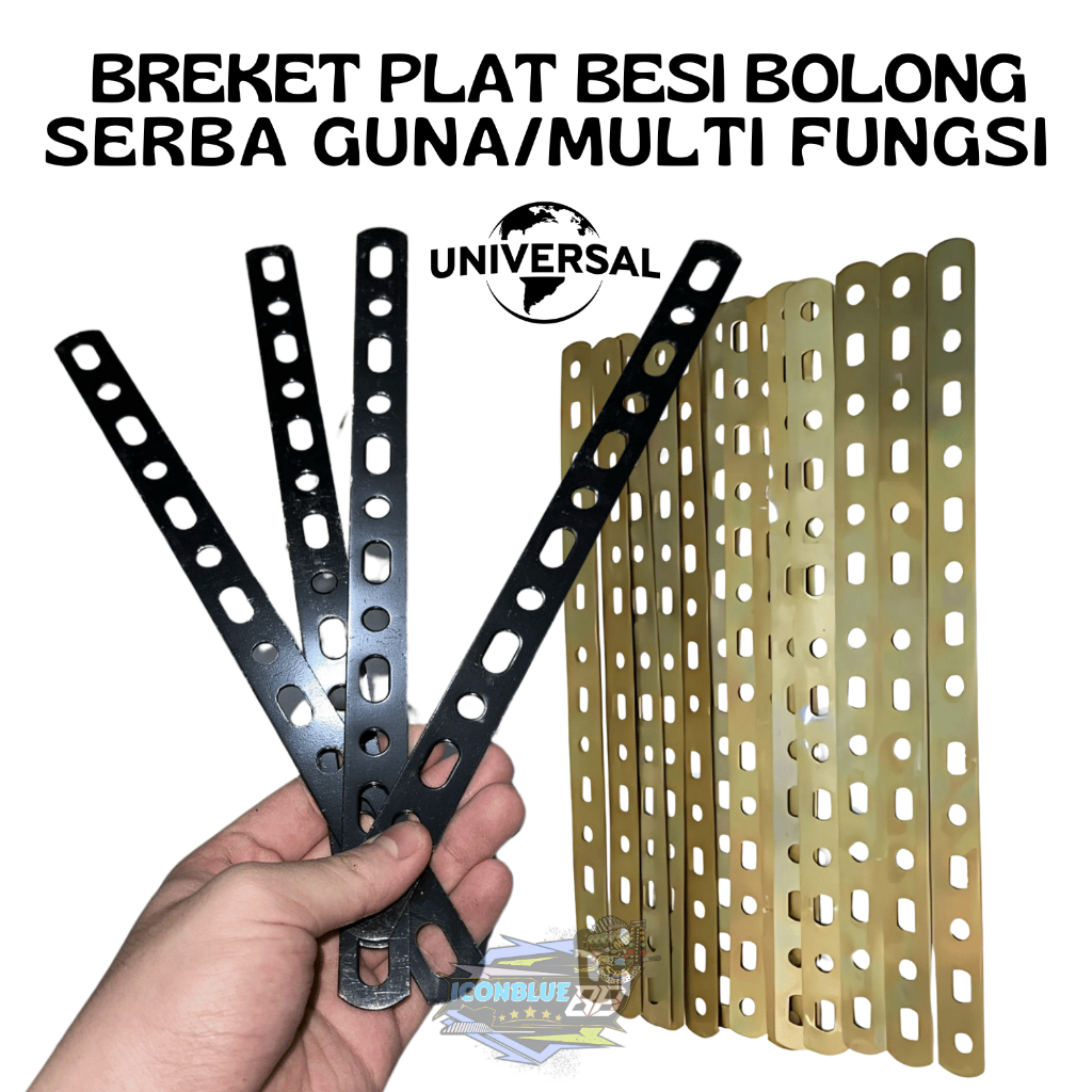 Iconblue88 MULTIPURPOSE BOLONG PLATE BRACKETS / MULTI 30CM FUNCTION ...