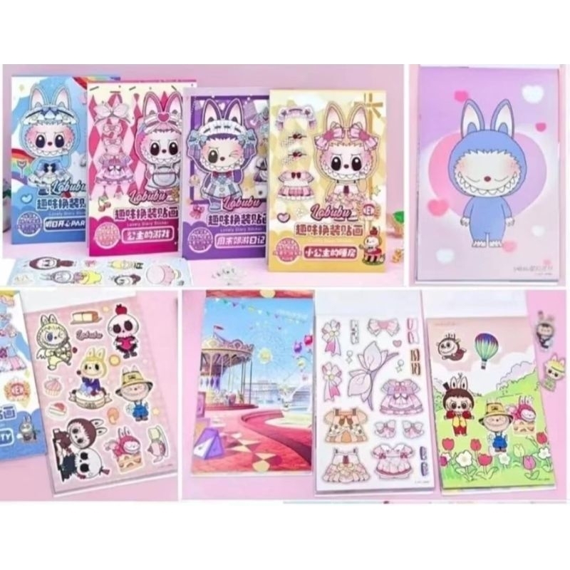 LABUBU Sticker Book LABUBU Sticker Book Contains 20 Sheets of Different ...