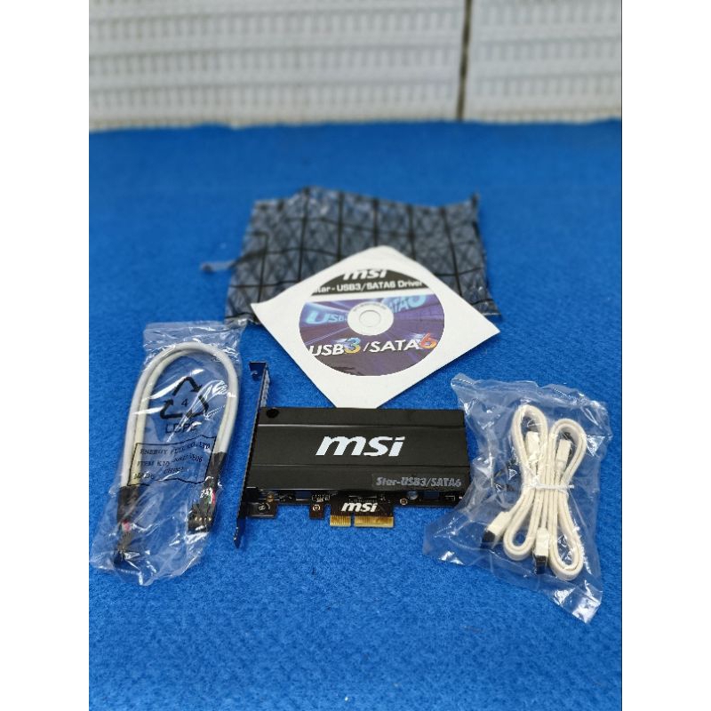 Msi Star USB 3 / SATA 6 PCI-E Controller Card 1 YEAR WARRANTY | Shopee ...