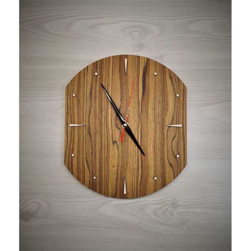 KAYU Latest beautiful model wall clock / aesthetic teak wood wall clock ...