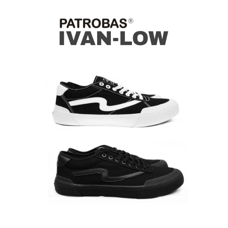 Patrobas New Ivan Low Black White / All-Black Original | Shopee Malaysia