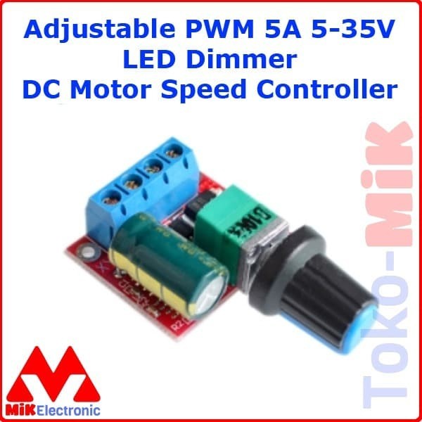 Adjustable PWM 5A 5-35V LED DIMMER / DC MOTOR SPEED CONTROLLER | Shopee ...