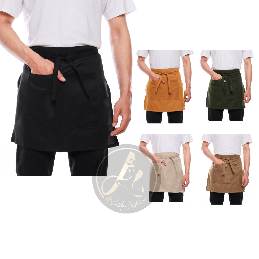 Waiters apron / Half body apron / Short apron / Waisted apron Cooking ...