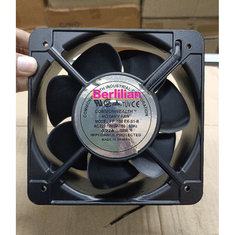 COMMONWEALTH AC FAN 15CM AC 220V/240V Ball Bearing MADE IN TAIWAN ...