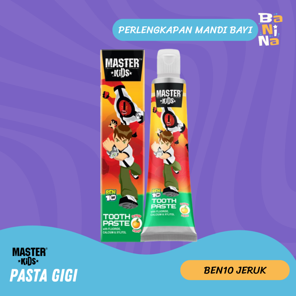 Master Kids Toothpaste BEN10 Edition Orange 50g Children's Toothpaste ...