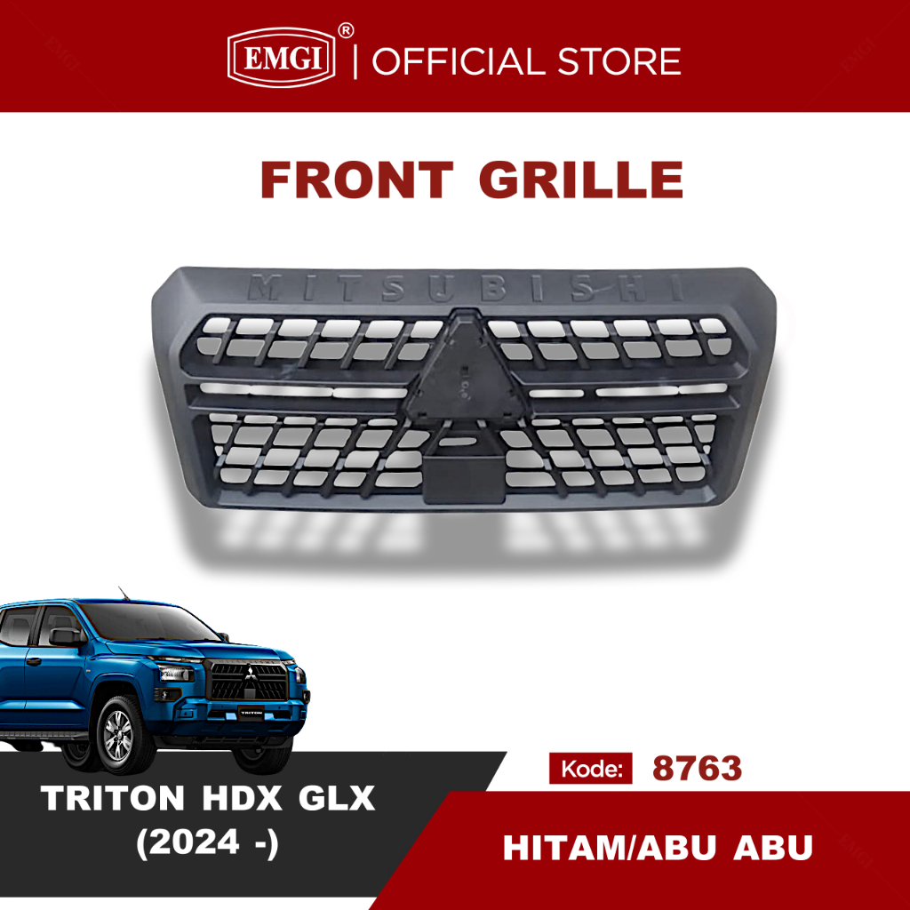Emgi - Front Grille Front Grille Triton HDX GLC 2024 | Shopee Malaysia