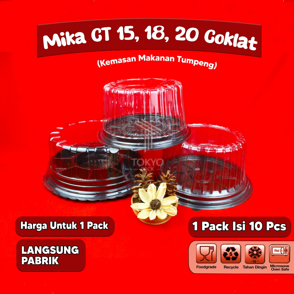 Mika CT 15 / CT 18 / CT 20 - MINI TUMPENG MIKA + LID - ROUND MIKA ...