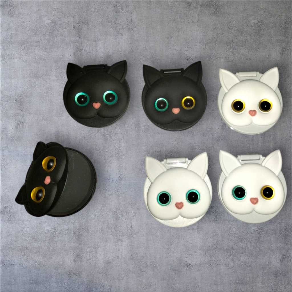 PUTIH HITAM Popsocket Cat Series Black and White WIth Mirror Phone ...