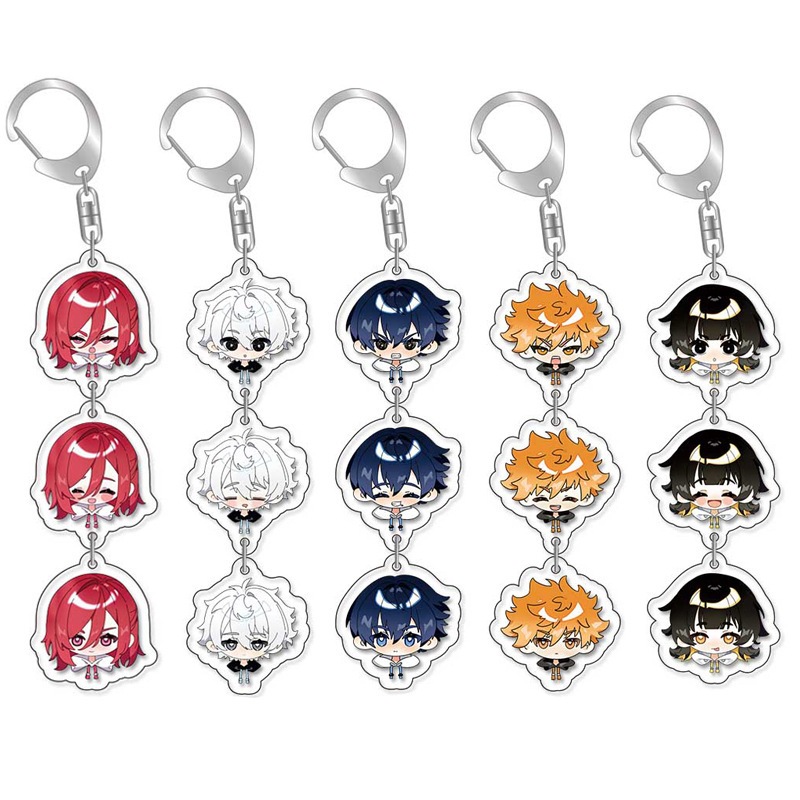 GANTUNGAN Transparent Acrylic Blue Lock Keychain Keychain Nagi Isagi ...