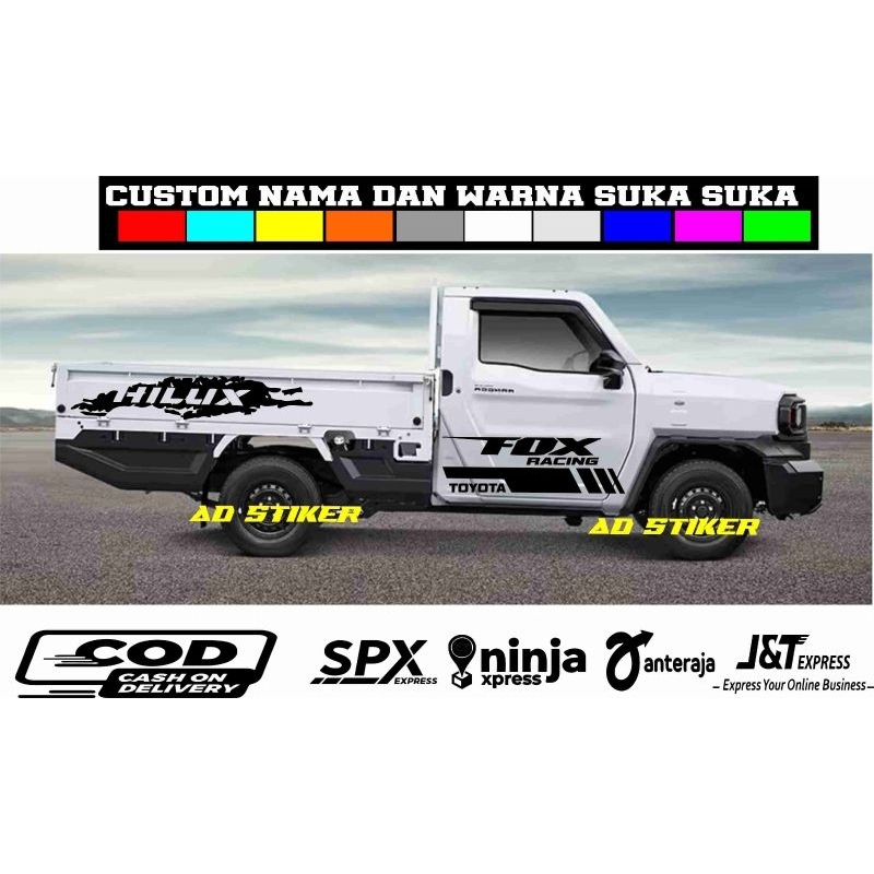 Hilux Rangga car stickers, universal stickers for variations of Hilux ...