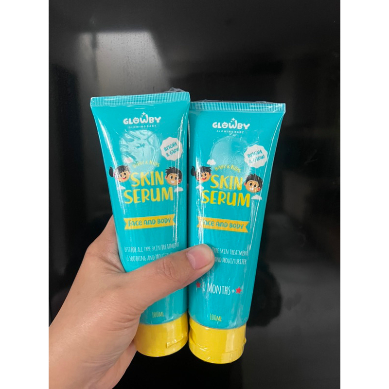(PACKAGE Of 2 PCS) GLOWBY SKIN SERUM face and body 100 ml (free Pouch ...