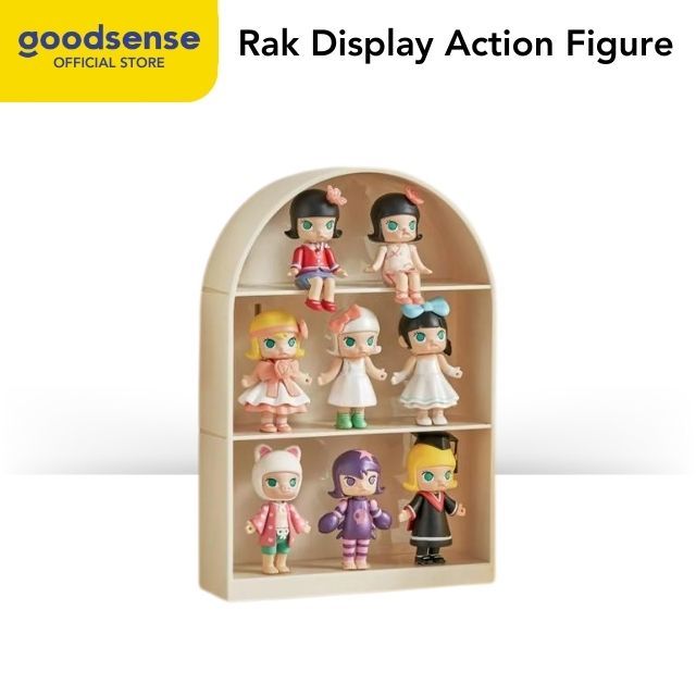 Goodsense Display Box Miniature Action Figure Rack Aesthetic Cream ...