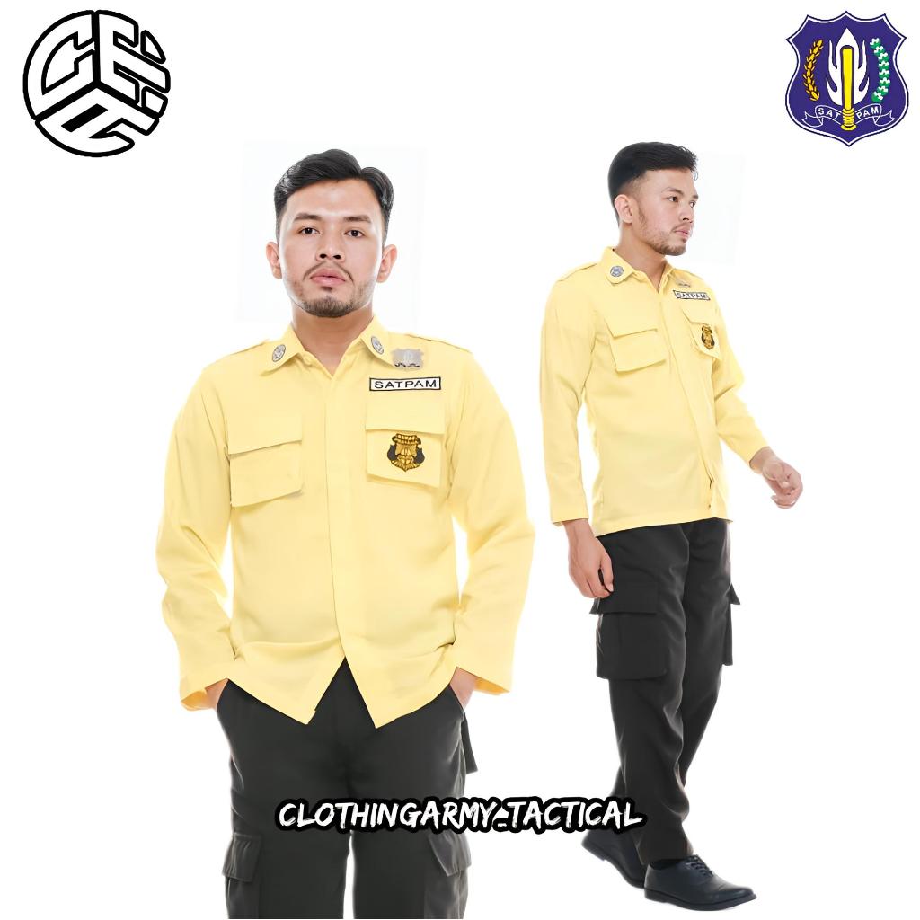 HITAM Pdl Security Guard Suit Pdl Black Cream Latest Security Cream Pdl ...