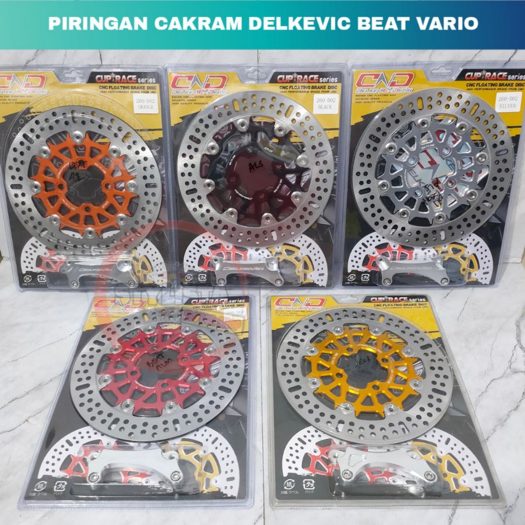 Front FLOATING DELKEVIC DISC 260MM VARIO 110 125 150 OLD LED / BEAT FI ...