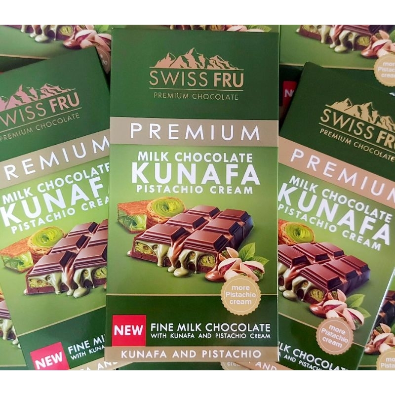 Dubai Chocolate; Kunafa Pistachio Swiss Fru & Deep Melt Chocolate ...